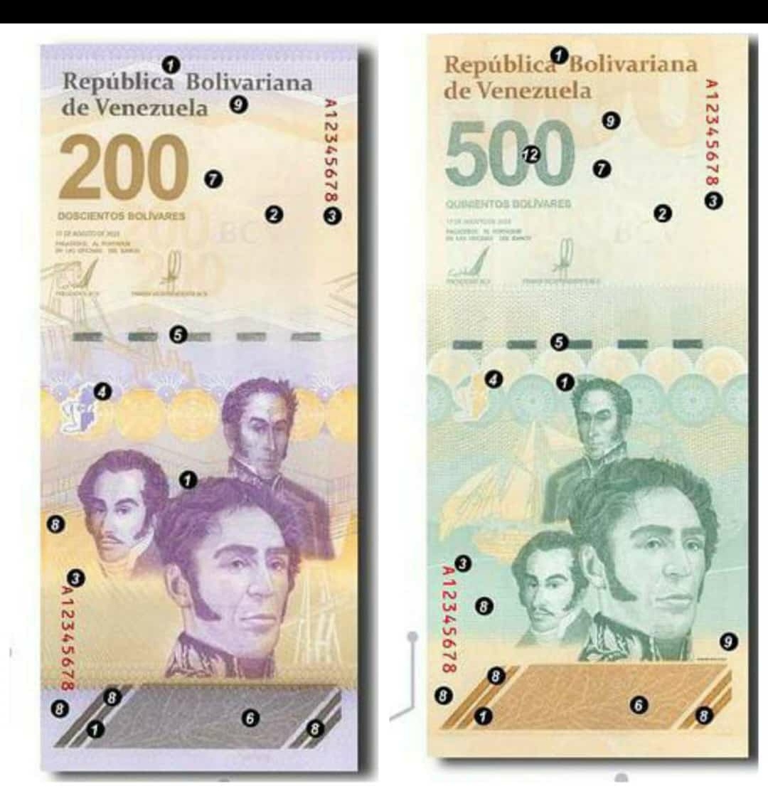 BCV lanza nuevos billetes de 200 y 500 bolívares para modernizar la ...
