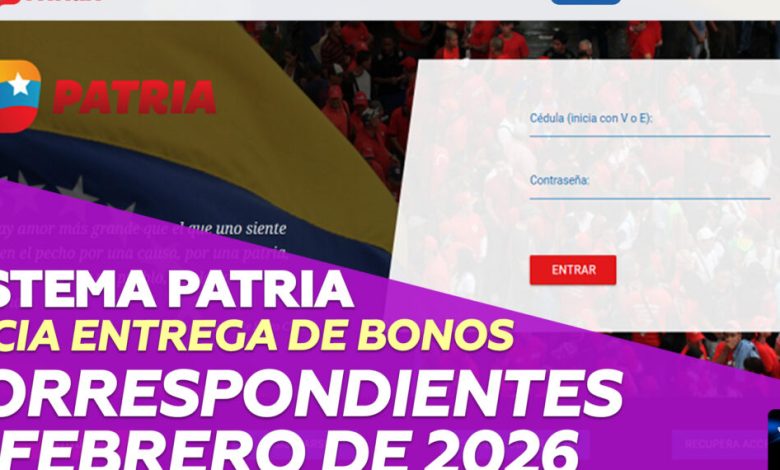 Sistema Patria: conoce cuáles son los bonos que se pagarán en febrero ...
